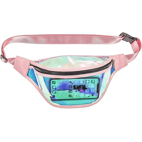 Amazon | Bags | Nwot Iridescent Fanny Pack Perfect For Bachelorette ...